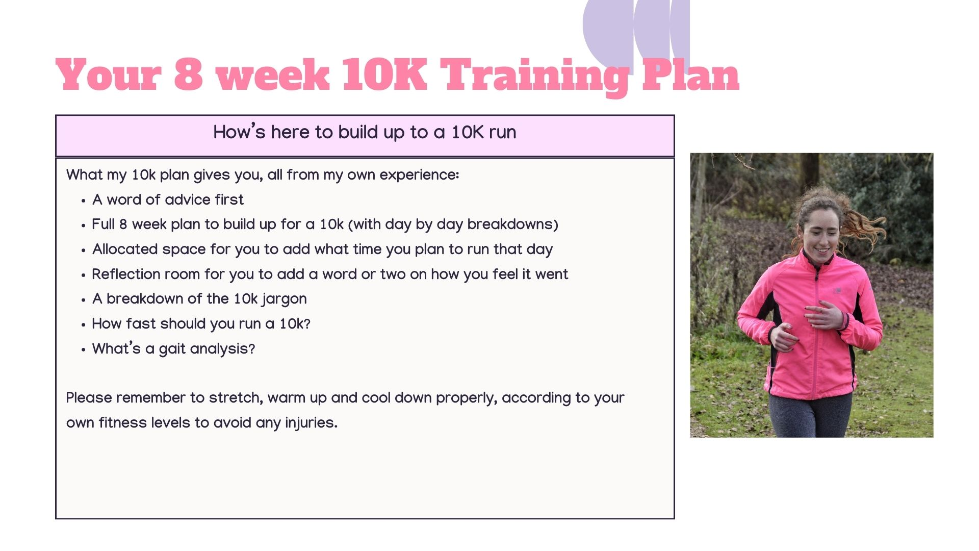 10K Running Plan | 10K Training Plan (Sale Ends Soon)